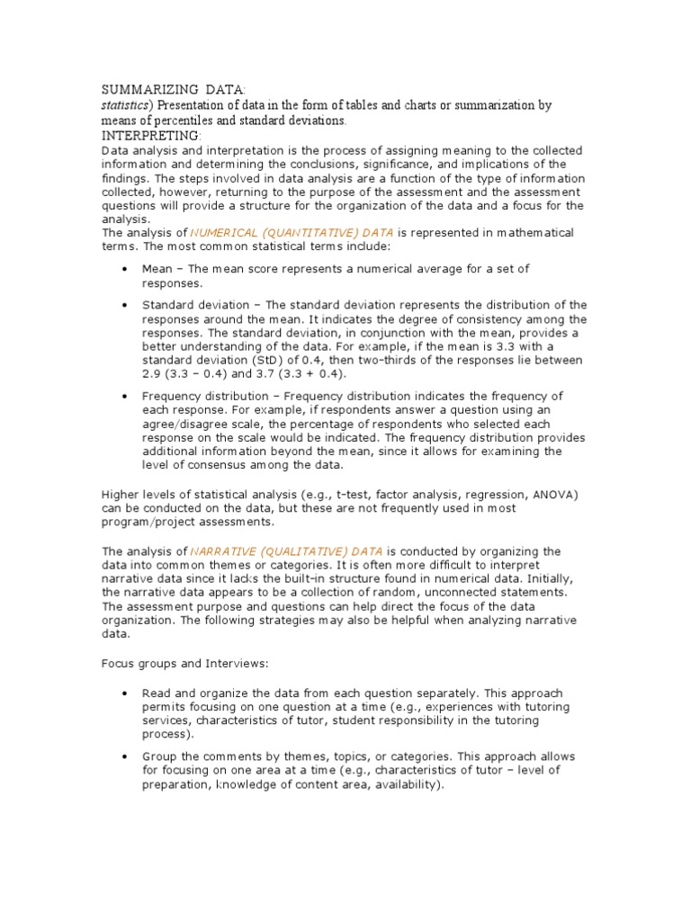 Data Analysis and Interpretation Techniques | PDF | Career & Growth