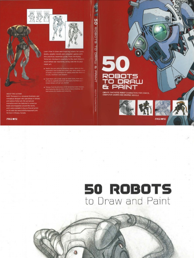 50 Robots To Draw and Paint | PDF | Pencil | Computing And Information ...
