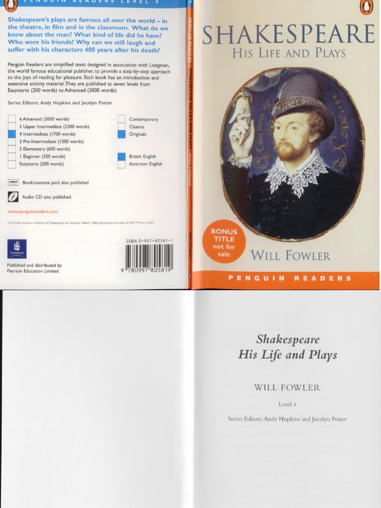 Level 4 - Shakespeare - His Life and Plays - Penguin Readers | PDF ...