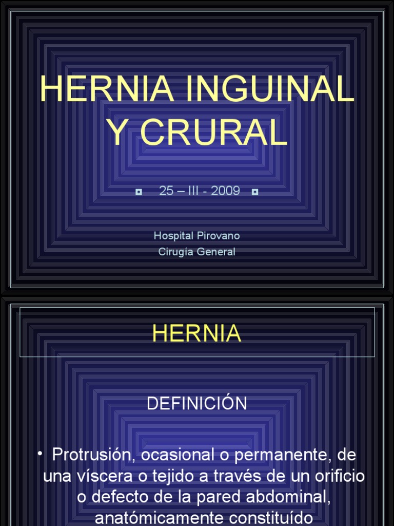 Hernia Inguinocrural | PDF
