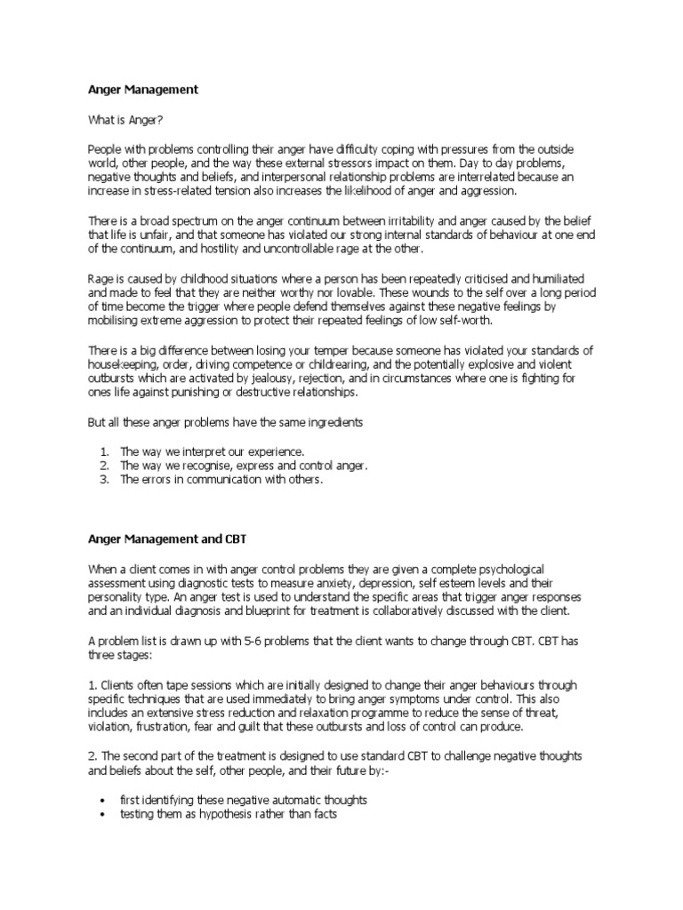 Understanding Anger: A Comprehensive Review of the Causes of Anger, Its ...