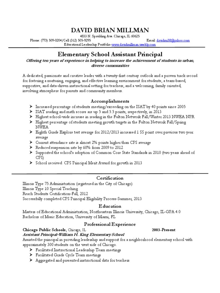 David Millman Resume | PDF | Music Education | Teachers