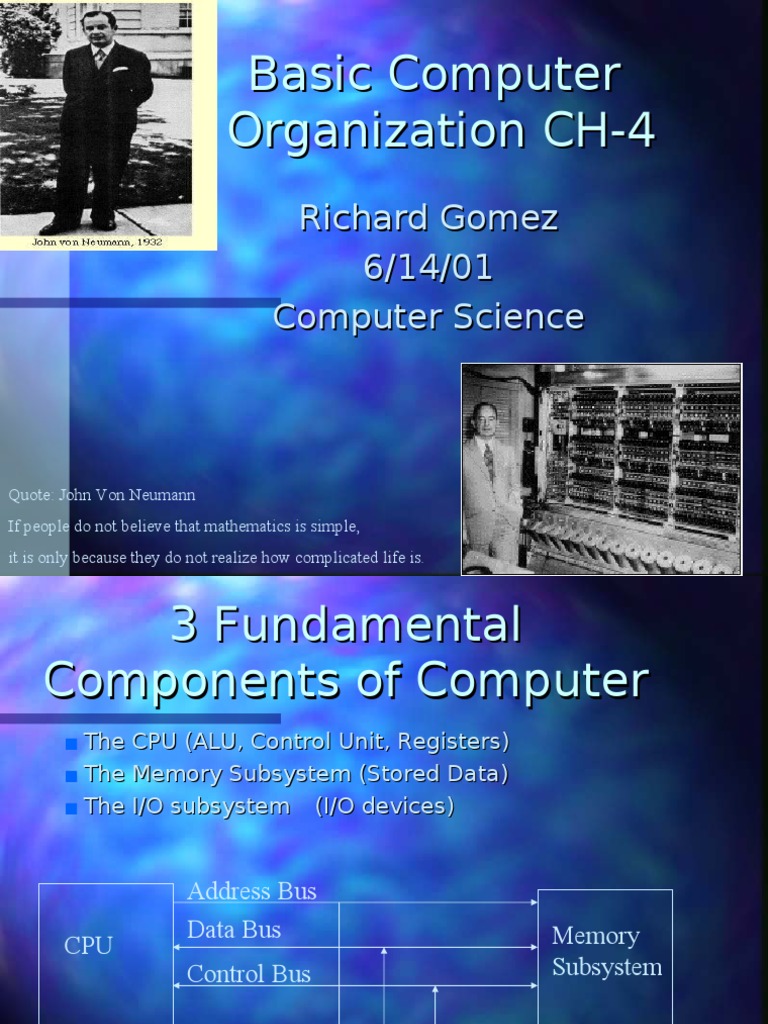 Basic Computer Organization CH-4 | Download Free PDF | Central Processing Unit | Computer Data ...