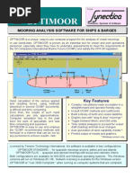 OPTIMOOR - Mooring Analysis Program Tour | PDF | Tide | Computing