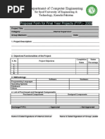 Final Year Project Proposal (Department of Computer Science) | PDF