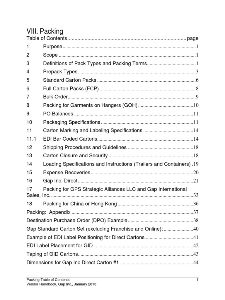 Packing 05 24 2013 | PDF | Packaging And Labeling | Electronic Data ...