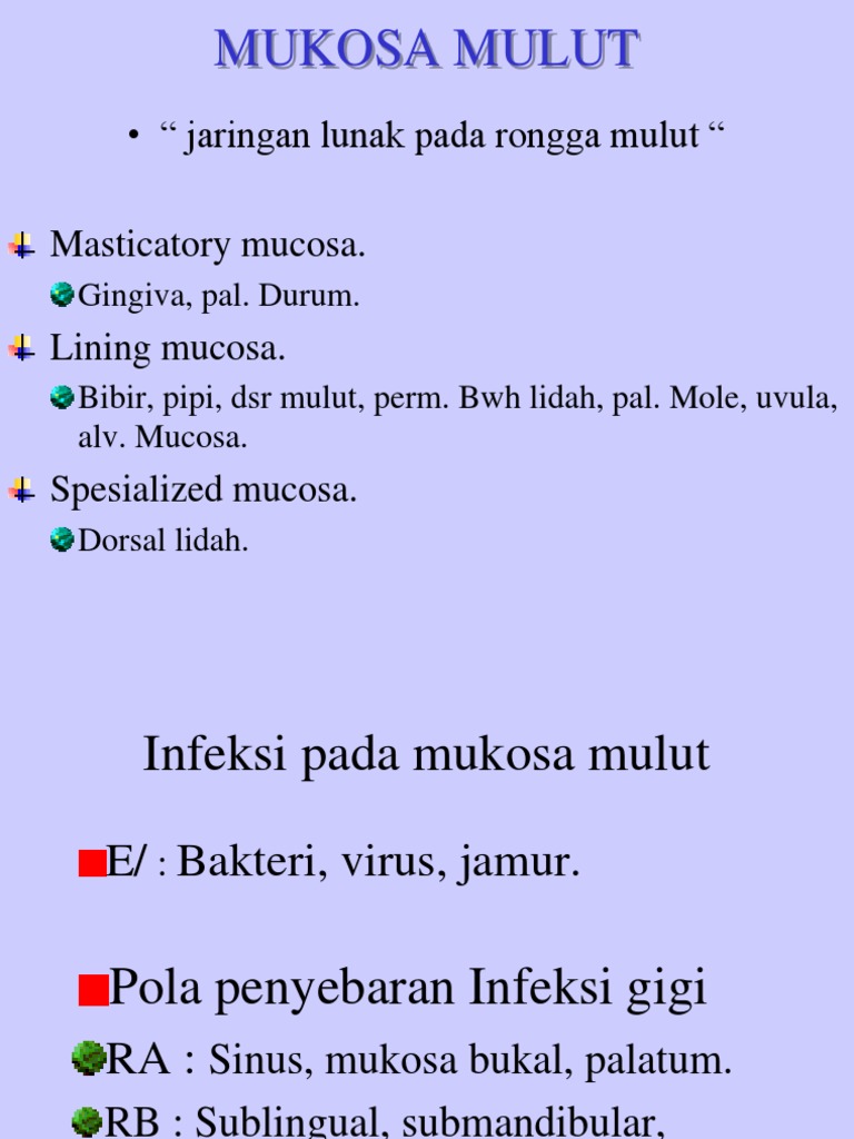 Mukosa Mulut | PDF