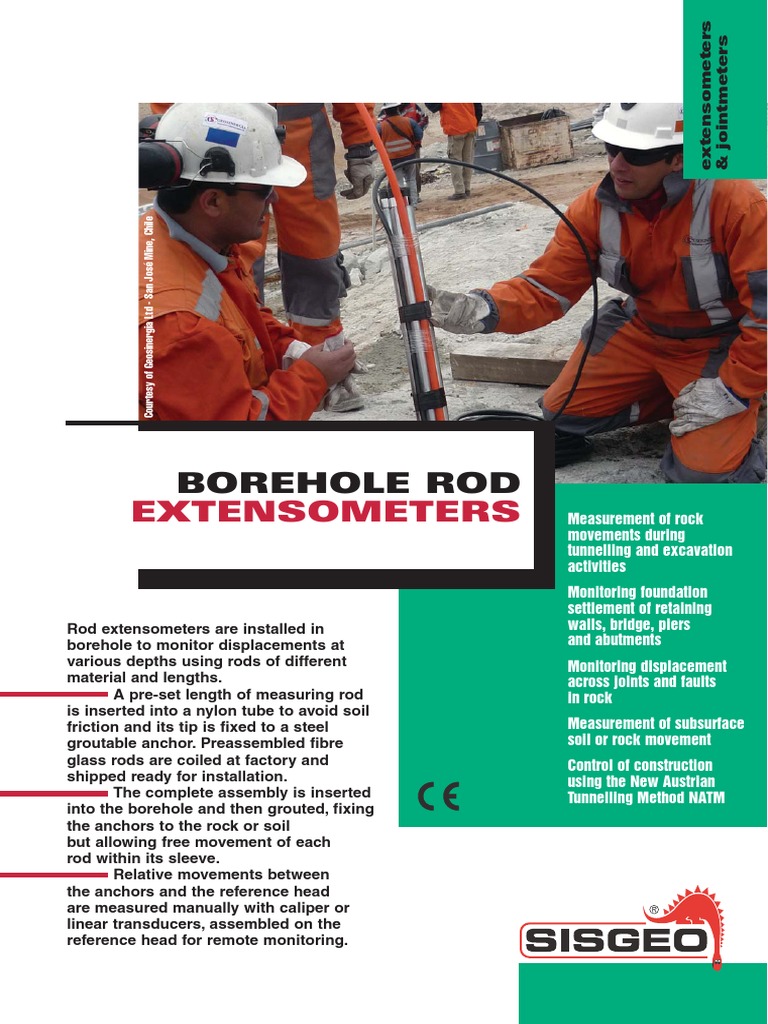 d222 en 02 Borehole Rod Extensometers | PDF | Electromagnetic ...