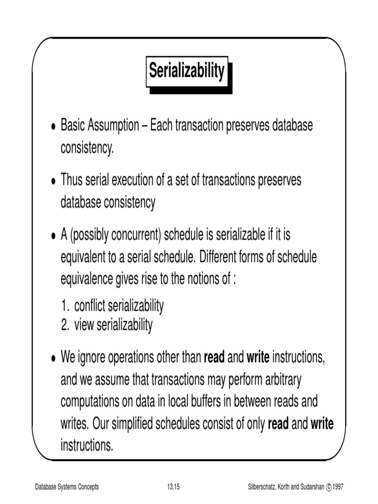Serializability - DBMS Notes | Database Transaction | Synchronization