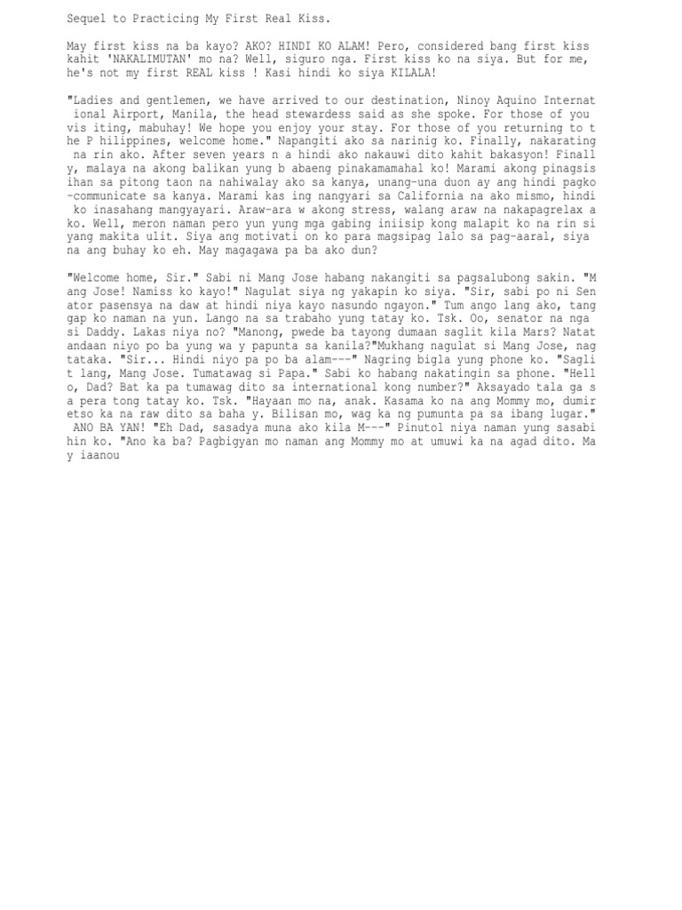 Remembering My First Real Kiss | PDF