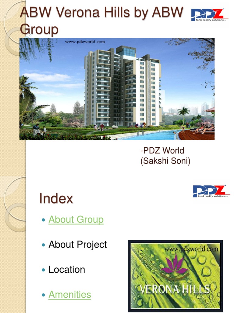 ABW Verona Hills: Luxury Living in Gurgaon | PDF | Environment | Apartment
