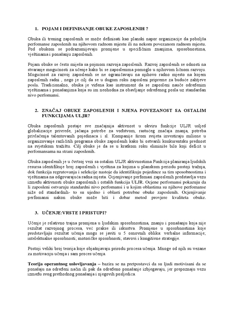 Skripta Za Zavrsni Ispit | PDF