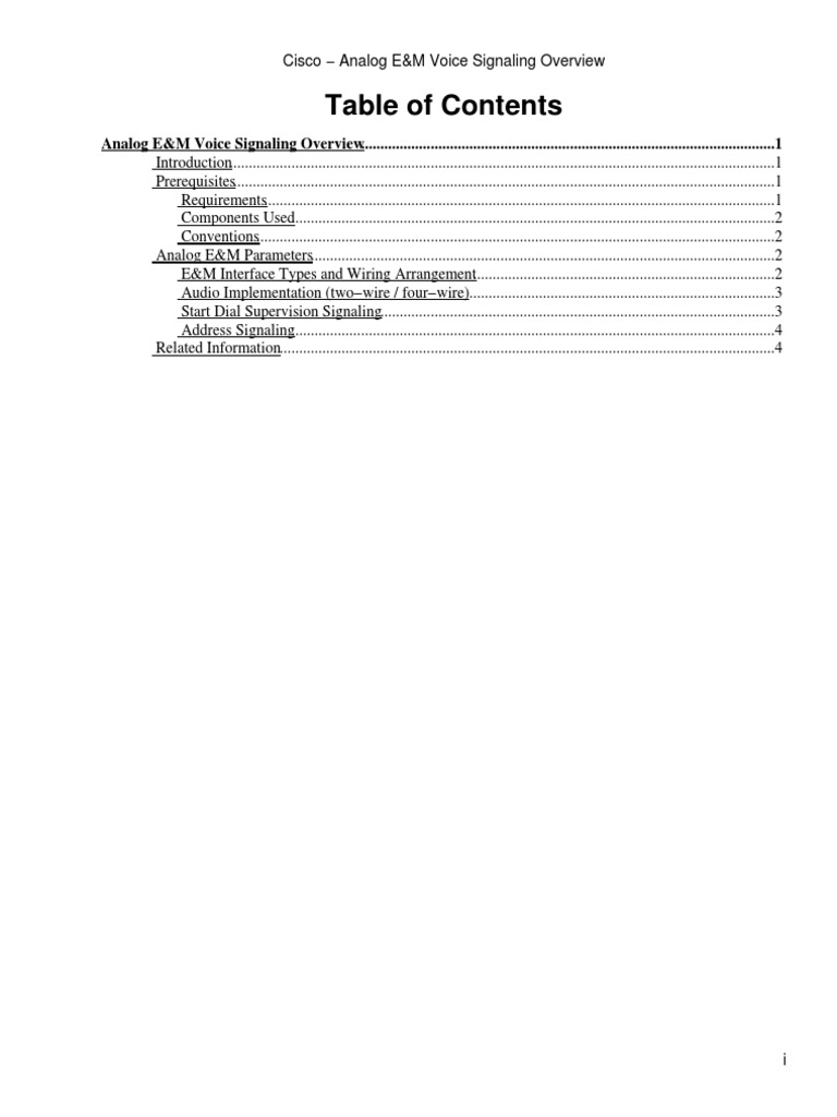 E M Overview | PDF | Signaling (Telecommunications) | Electronic ...