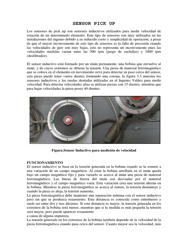 Sensor Pick Up | PDF | Inductor | Imán