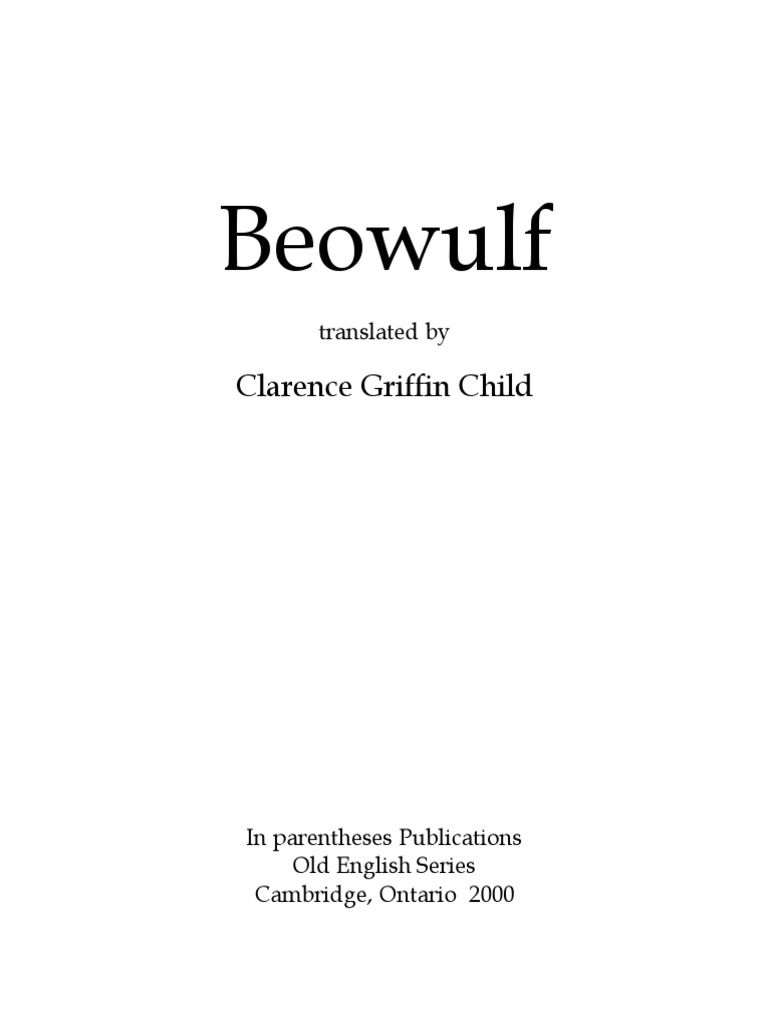 Beowulf Poem Modern English | PDF