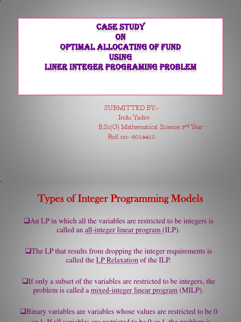 Optimal Selection and Funding of Art Pieces for an Exhibit Using ... Optimal Selection and Funding of Art Pieces for an Exhibit Using ...