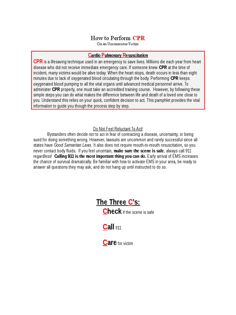 How CPR Port 2 | PDF
