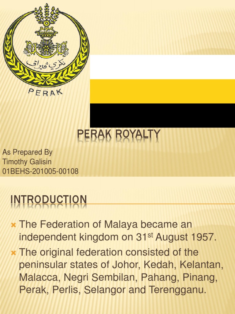 Perak Royalty | PDF | Royalties | Honorifics