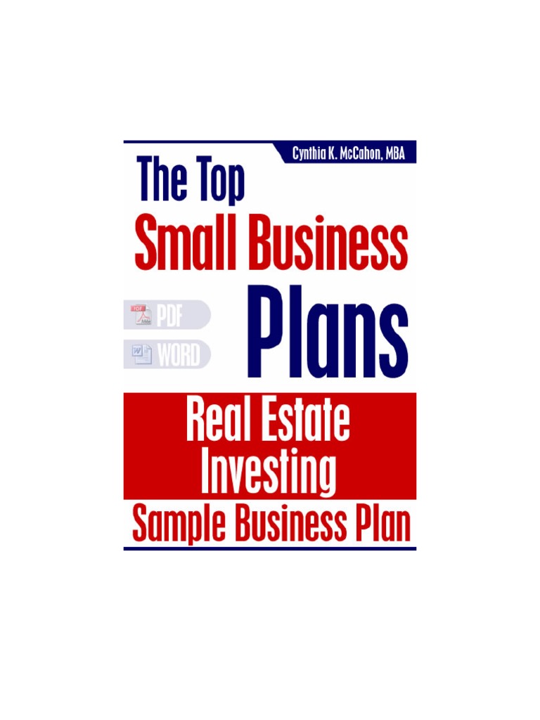 Real Estate Investment Business Plan | PDF | Real Estate Investing ...