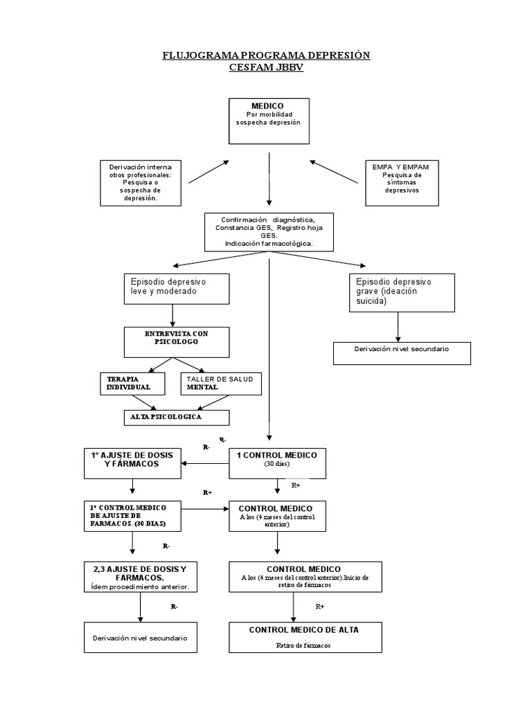 Flujograma Depresión JBBV | PDF