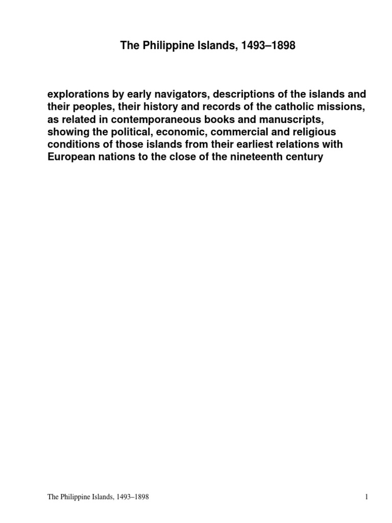 The Philippine Islands, 1493-1898 - Volume 07 of 55 1588-1591 | PDF ...
