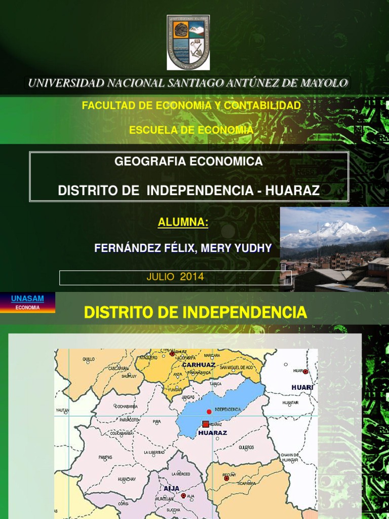 Mapa y Características del Distrito Independencia | PDF | Turismo | Clima