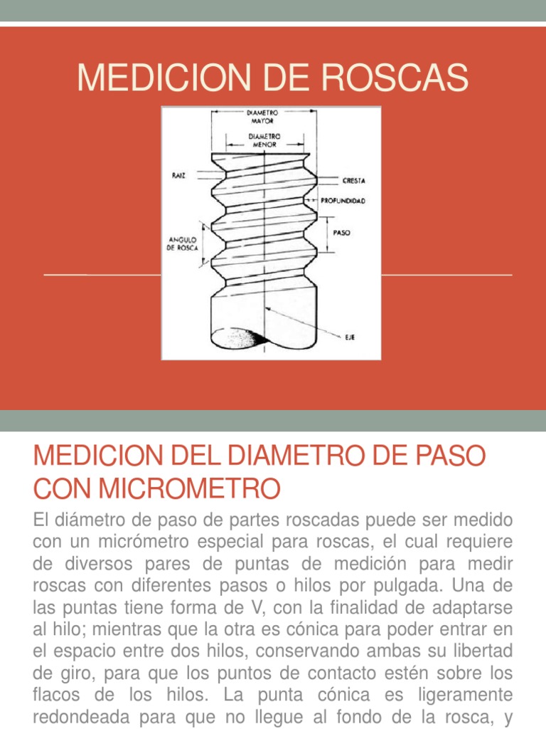Medicion de Roscas | PDF | Medición | Óptica