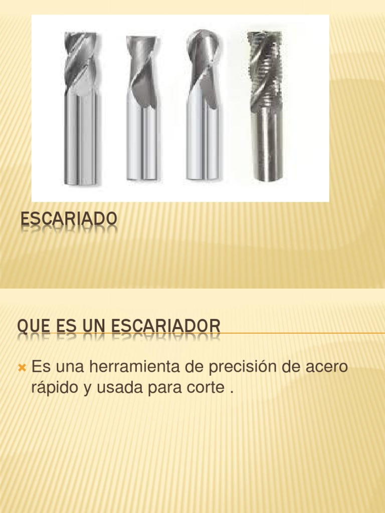 Escariador: Herramienta y Proceso | PDF