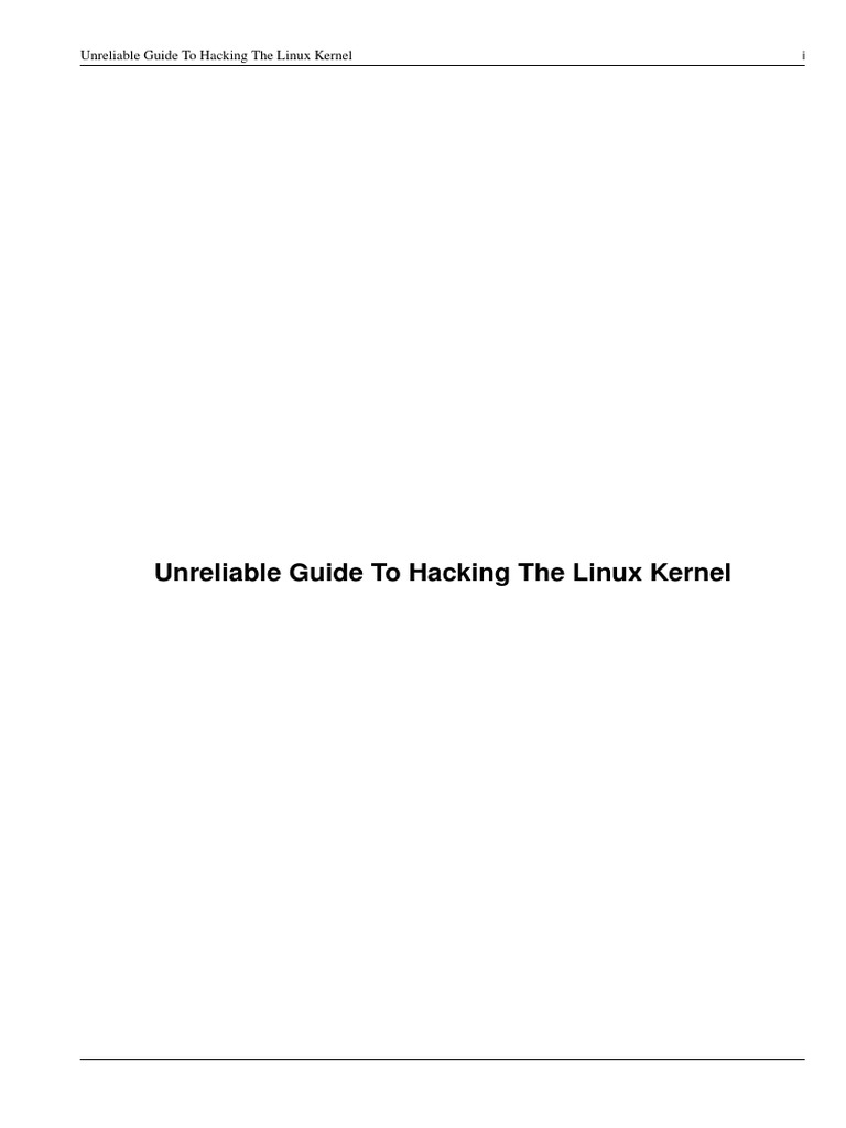 Kernel Hacking | PDF | Kernel (Operating System) | Free Software