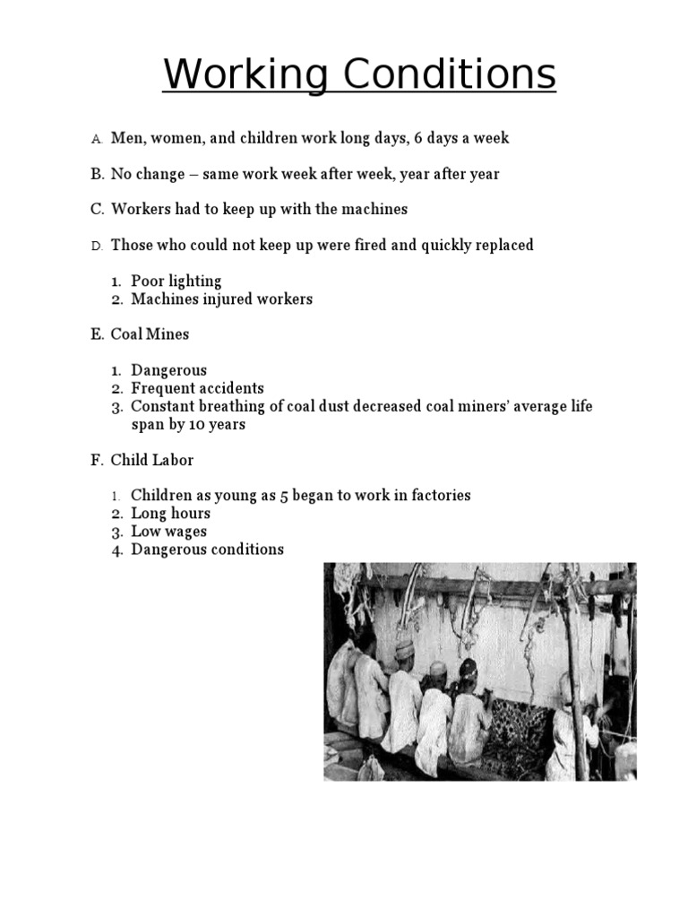 Harsh Working Conditions and Child Labor | PDF | Career & Growth ...