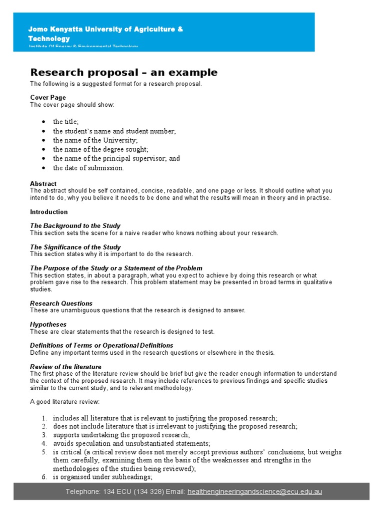 Research Proposal An Example | PDF | Academic Discipline Interactions ...