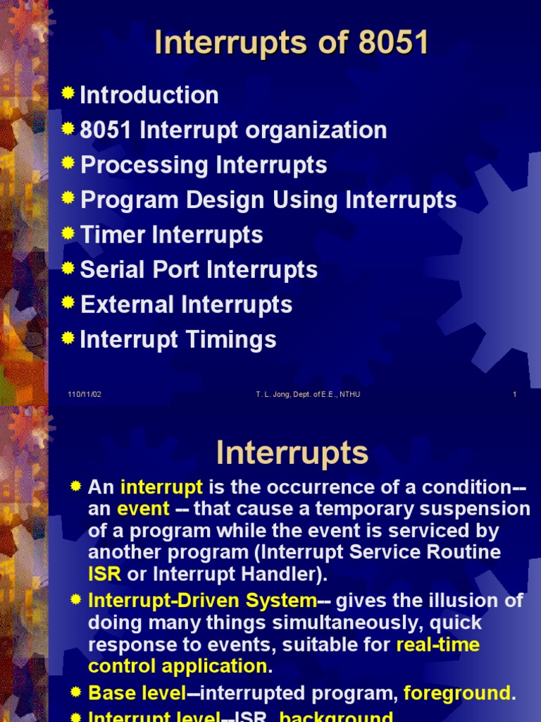 Interrupts | Download Free PDF | Central Processing Unit | Subroutine