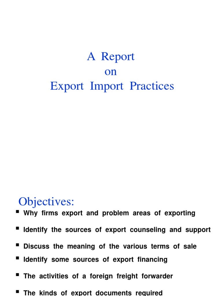 Ib Export Import | PDF | Global Business Organization | Trade