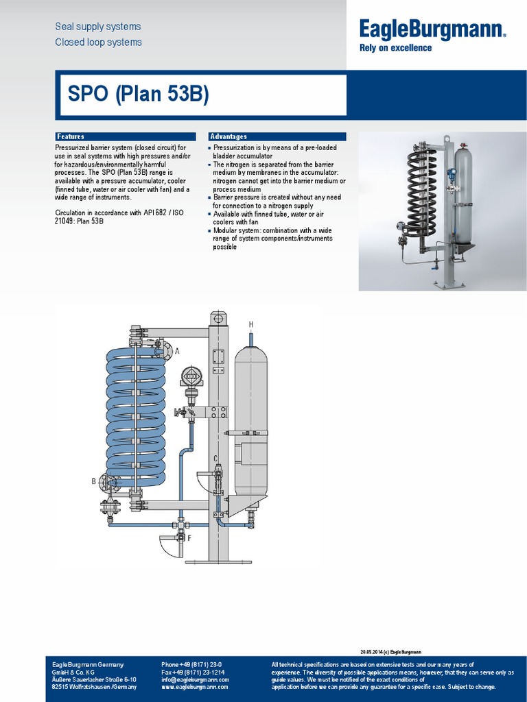 EagleBurgmann SPO (Plan 53B) en | PDF | Celsius | Fahrenheit