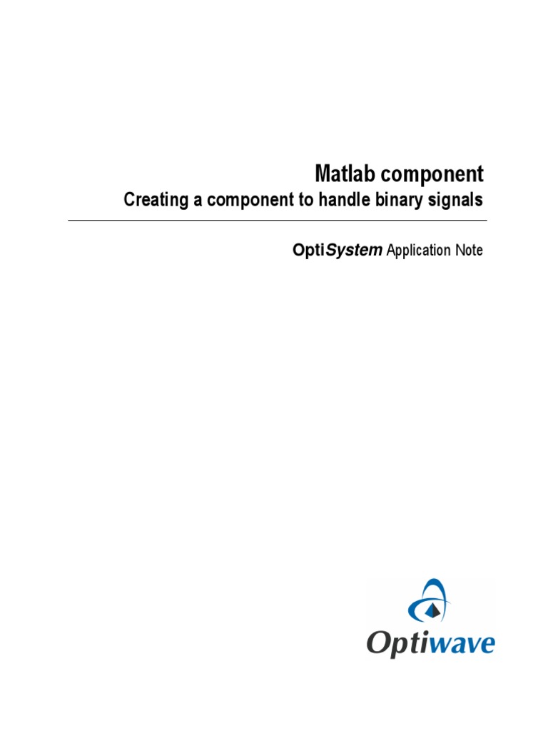 Matlab Binary Example PDF | PDF | Signal (Electrical Engineering) | Matlab