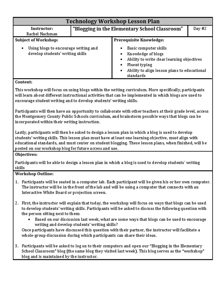 Lesson Plan - Day 2 | PDF | Lesson Plan | Curriculum