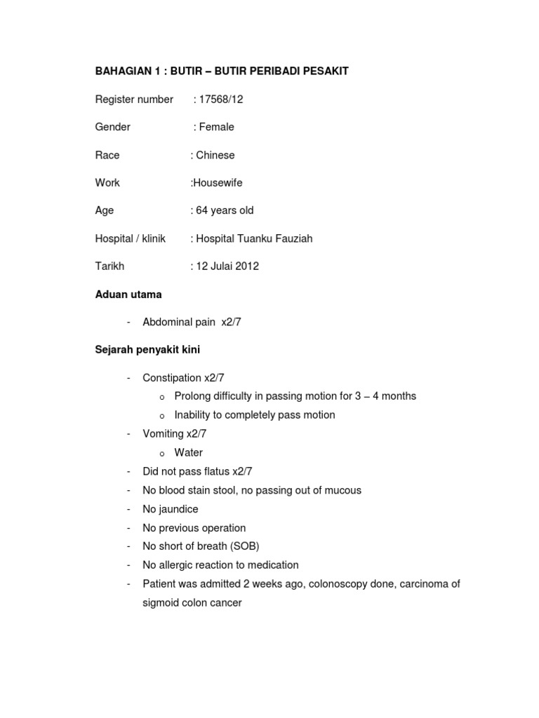 Case Clerking Surg Sem 4 | PDF | Anatomical Terms Of Motion | Medical ...
