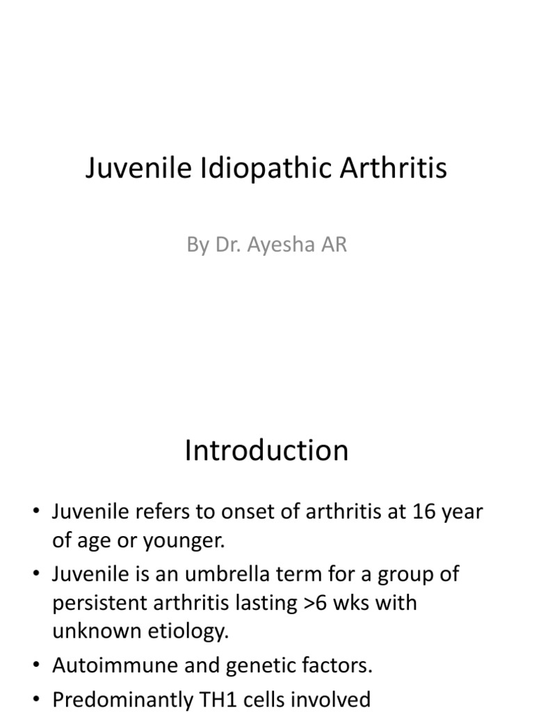 Juvenile Idiopathic Arthritis Pdf Arthritis Psoriasis