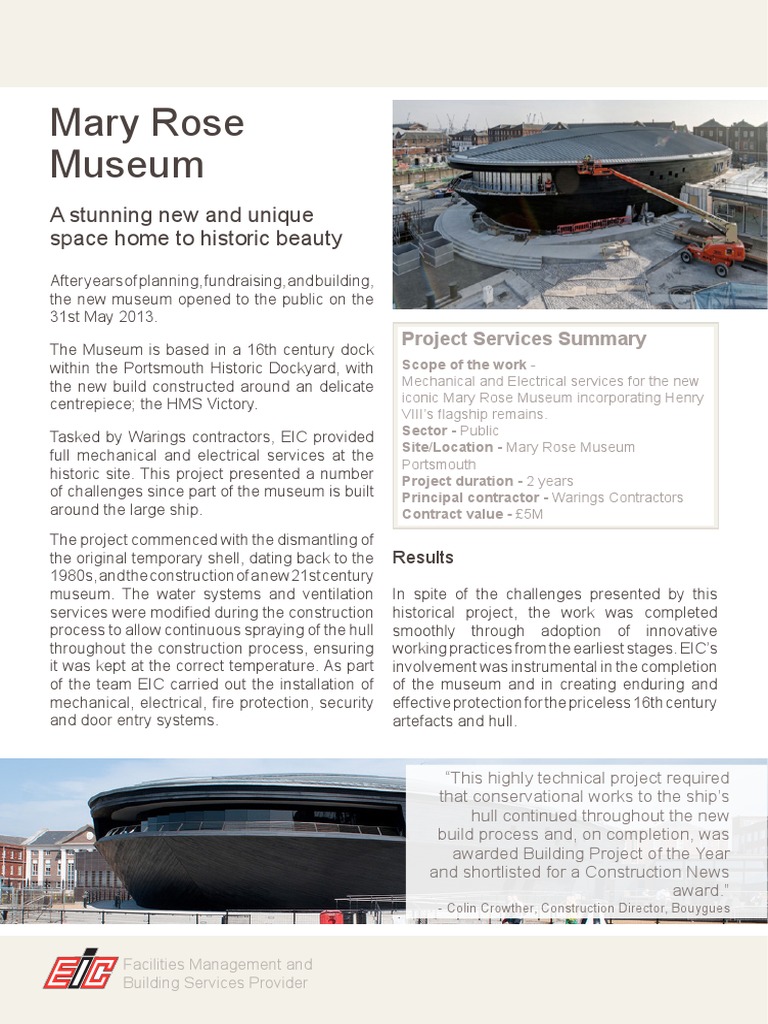 Mary Rose Museum Project Overview | PDF
