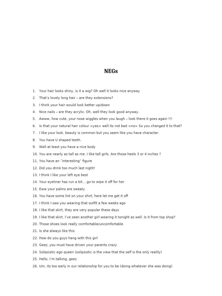 PUA Negs | Download Free PDF | Clothing | Leisure