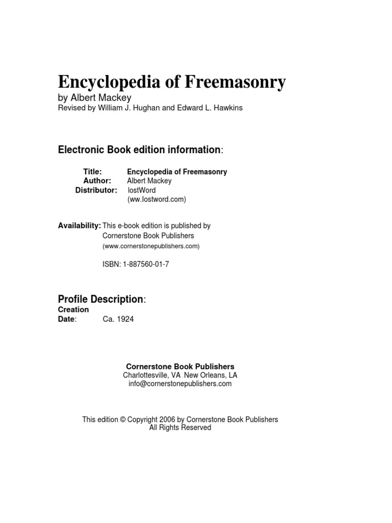 Encyclopedia of Freemasons | PDF | Aaron | Freemasonry