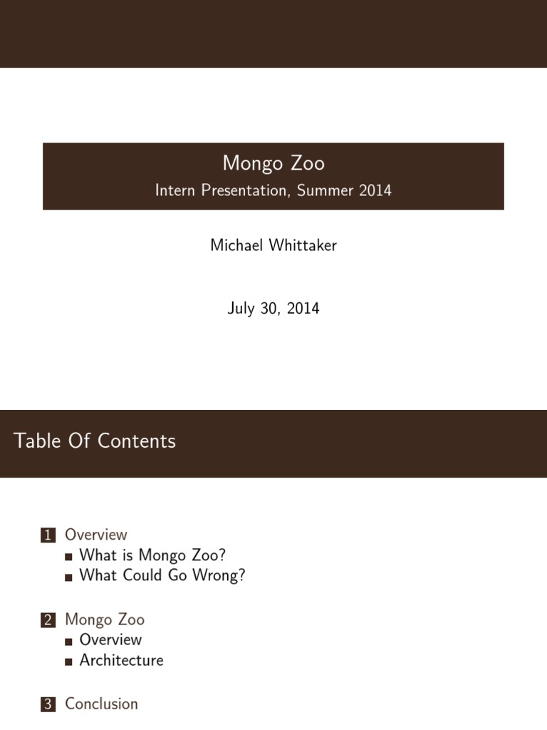 Mongo Zoo | PDF | Application Layer Protocols | Computer Engineering