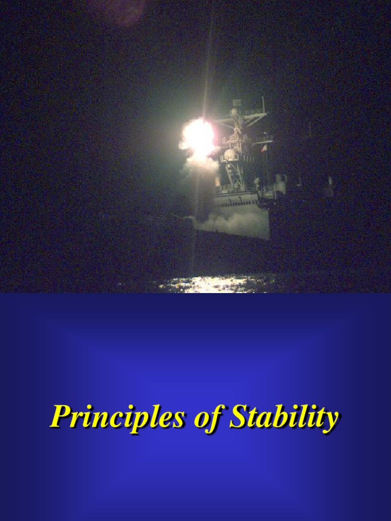 Ship Stability | PDF | Buoyancy | Quantity