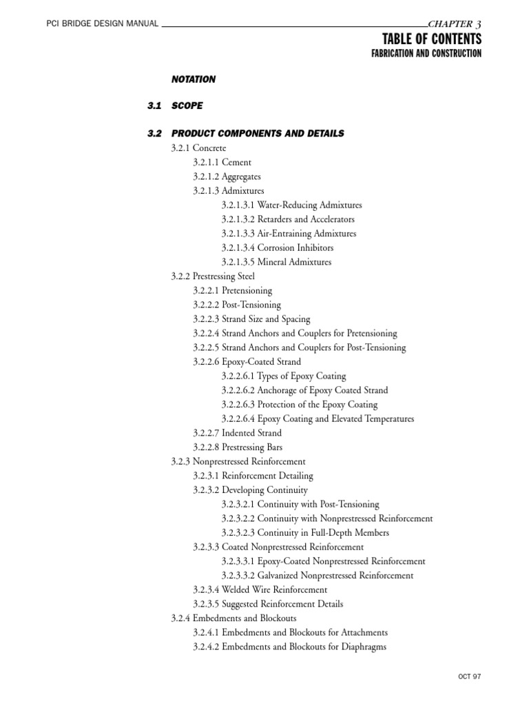Notation: Pci Bridge Design Manual | PDF | Prestressed Concrete | Concrete