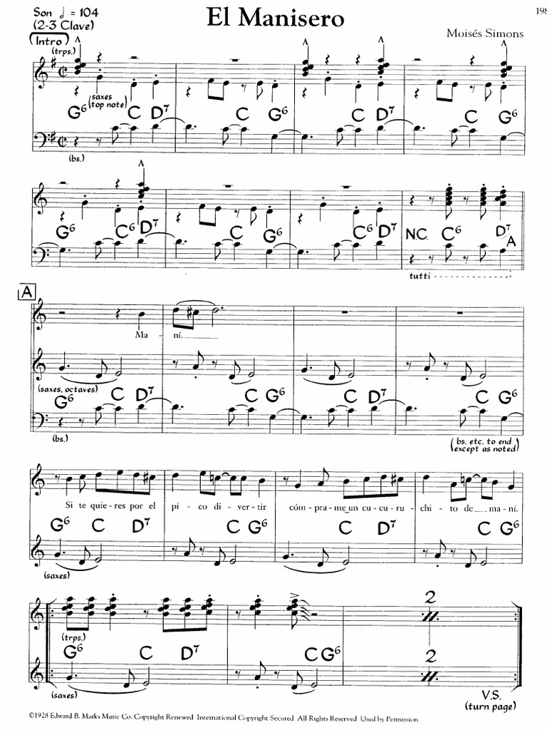 El Manisero - G