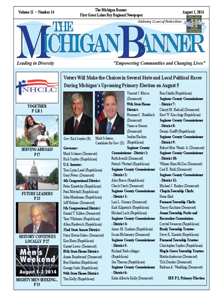 The Michigan Banner August 1, 2014 Edition | PDF | Identity Document ...