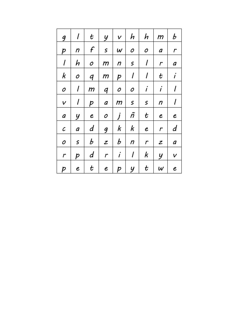 Sopa de Letras | PDF | Salud y bienestar