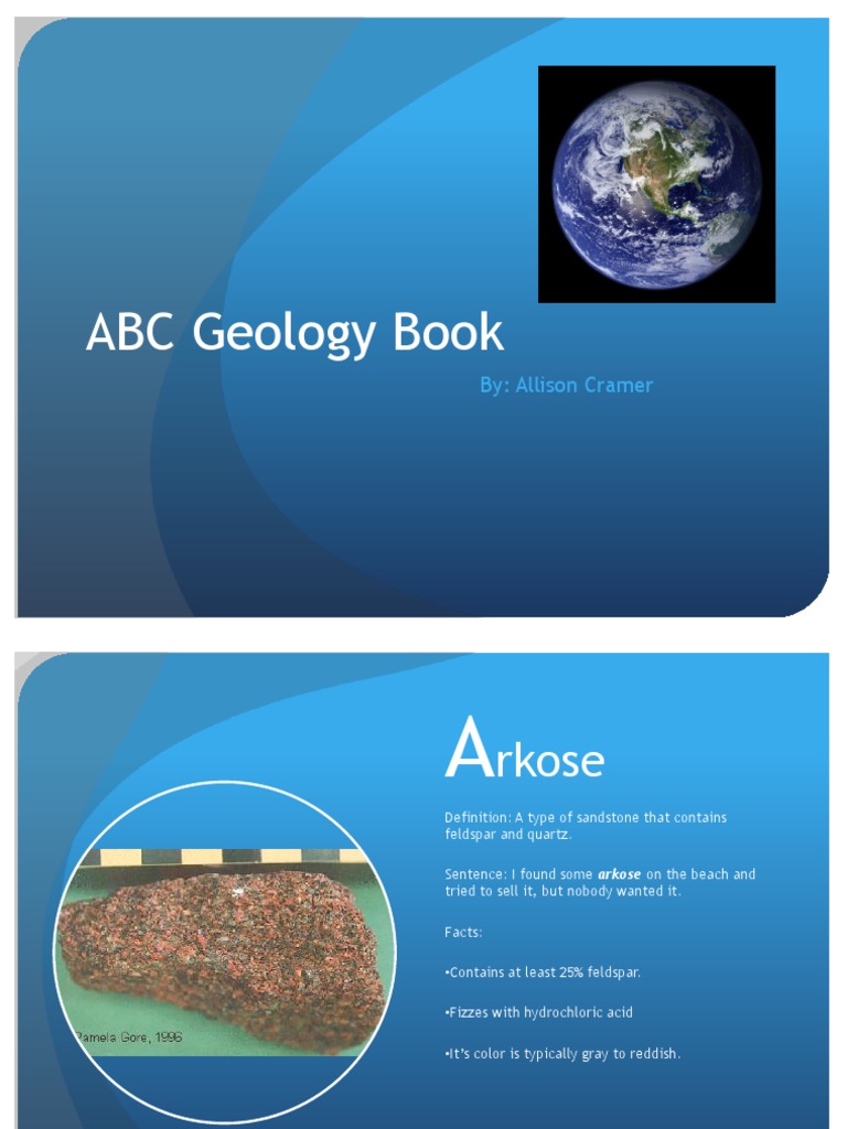 ABC Geology Book: By: Allison Cramer | PDF | Nebula | Rock (Geology)