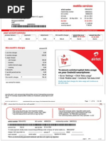 MobileBill Airtel Format | PDF | Invoice | Cheque