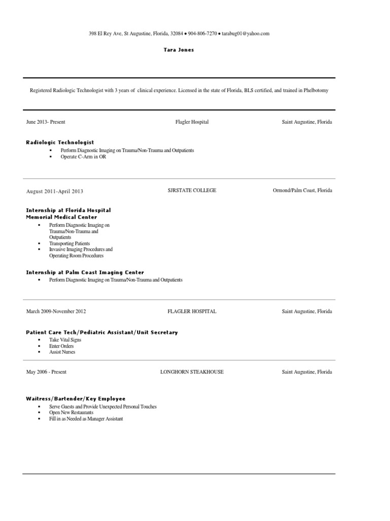 Tara Jones Resume | PDF | Self-Improvement